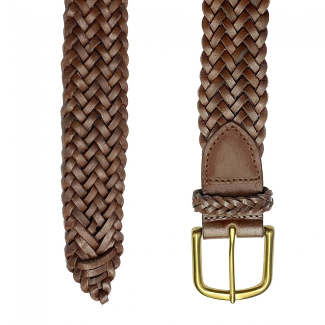 Conrad Hand Braided Leather Belt - Belts